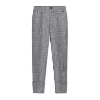 Vivienne Westwood Homme, Pantalons, Gris, Taille: M Pantalon Pliss&eacute;