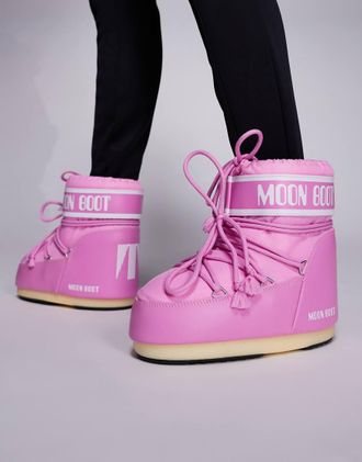 Moon Boot Moonboot - Icon - Bottes basses en nylon - Rose