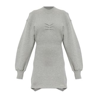 The Attico Melange Baumwoll-Jersey-Minikleid - - Dresses - Damen - Grau - M