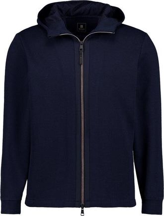 Boggi Milano Herren Sweatjacke blau unifarben