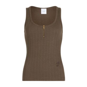 Patou Femme, Tops, Brun, Taille: 42 FR T-shirt Vert Design &Eacute;l&eacute;gant