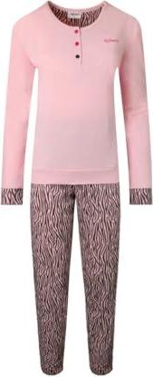 De Fonseca Pyjama dhiver long 100 % chaud coton Interlock, Art.dfpd6f18 Rose, XL