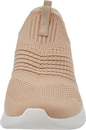 Skechers Womens Hands Free Ultra Flex 3.0 Brilliant Path Sneaker, Taupe, 37 EU