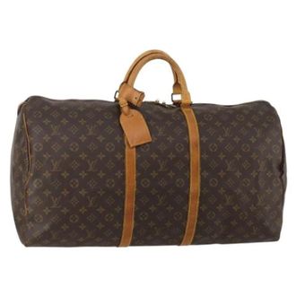Louis Vuitton Sac Boston Keepall 60 Pr&eacute;-poss&eacute;d&eacute; - Femme - Pre-owned - Brun - Taille: ONE Size