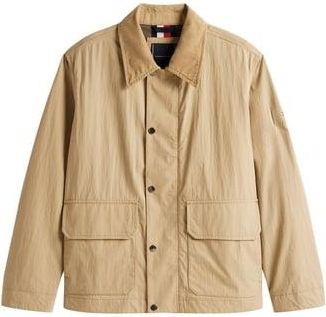 Tommy Hilfiger Geschwindigkeitsjacke mit geripptem Samtkragen