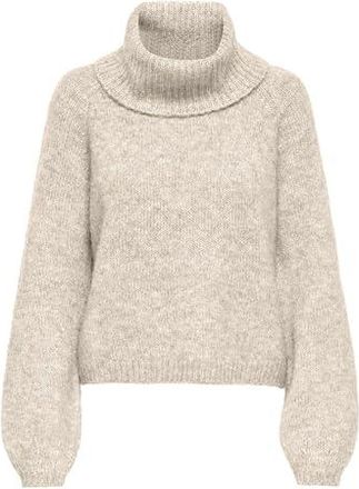 Only Onlgila Life Ls Rollneck BF KNT, Gris (Whitecap Gray), L Femme