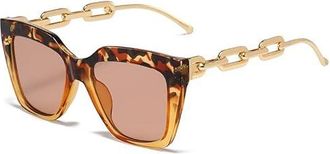 Generic Lunettes de soleil tendance dété pour hommes et femmes en chaîne pare-soleil pour vacances en plein air (couleur : F, taille : moyen) 2026