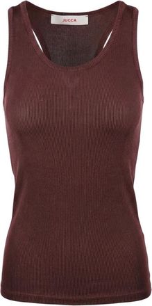 Jucca Femme, Tops, Brun, Taille: 42 FR D&eacute;bardeur c&ocirc;tel&eacute;