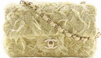 Chanel Pre-owned Tissu sacs-chanel - Femme - Pre-owned - Jaune - Taille: ONE Size