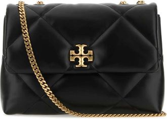 Tory Burch Sac bandouli&egrave;re convertible Kira matelass&eacute; losanges - Femme - Sacs - Noir - Taille: ONE Size
