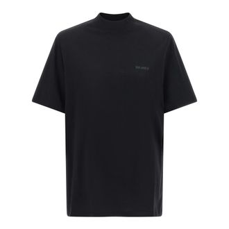 The Attico T-Shirt aus Baumwoll-Jersey - - Tops - Damen - Schwarzk - S