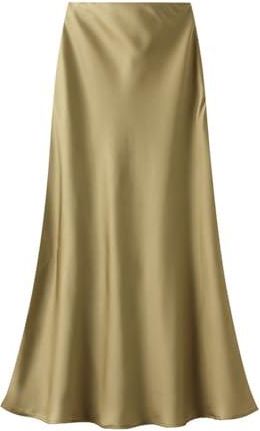 Onsoyours AMISENK Jupe taille haute en polyester - Couleur unie - Robe moulante tendance pour femme - Jupe pour bureau décontracté ou fête - Jupe taille haute, 