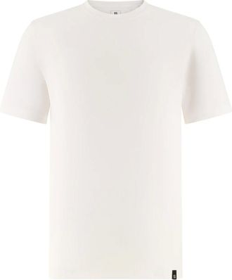 Boggi Milano Homme, Tops, Blanc, Taille: 2XL T-Shirt En Coton Stretch Supima