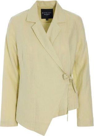 Bitte Kai Rand Femme, Vestes, Beige, Taille: 46 FR Veste Asym&eacute;trique en Lin