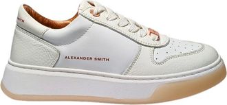 Alexander Smith Femme, Chaussures, Blanc, Taille: 36 EU Pelle Baskets