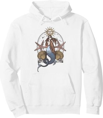 Trendy Apparel La Sirena Celestial Mermaid Bohemian Style Pullover Hoodie