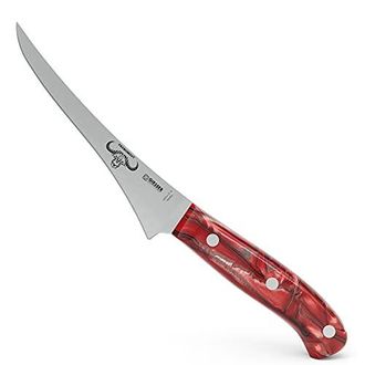 GIESSER seit 1776 - Made in Germany - Filetiermesser 17 cm Red Diamond, PremiumCut Filet No 1, Filiermesser, Acryl, rot, rostfrei, deutsches Grillmesser schar