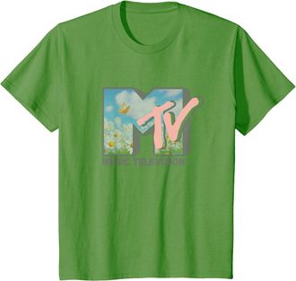Giesswein Music Television Retro Wildflower Daisy Graphic Logo T-Shirt