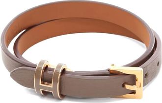 Hermès Pop H Double Tour Armband - Braun