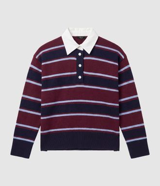 Rails Pull Paxton Boysenberry Stripe