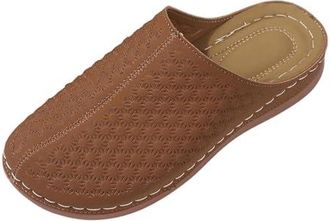 Generic Sandales orthop&eacute;diques &agrave; bout ferm&eacute; pour femme - Respirantes - Couleur unie - &Eacute;l&eacute;gantes - L&eacute;g&egrave;res - D&eacute;contract&eacute;es - Confortables - Sandales compens&eacute;es