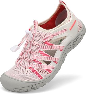 Saguaro Trekking Sandalen Damen Outdoor Sport Sandalen Rutschfest Atmungsaktiv Geschlossene Wandersandalen Rosa 42 EU