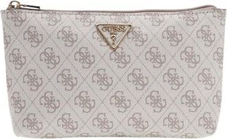 Guess sac daccessoires Laurel II Wristlet Pouch Dark Taupe Logo