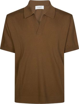 Paolo Pecora Homme, Pulls, Brun, Taille: 3XL Maglia a Polo Skypper