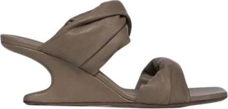 Rick Owens Femme, Chaussures, Brun, Taille: 38 EU Cantilever 6 Twisted Sandal