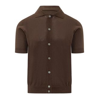 FILIPPO DE LAURENTIIS Homme, Pulls, Brun, Taille: XL Camicia MC