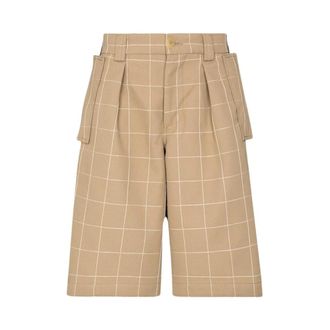 Jacquemus Bestickte karierte Shorts - - Shorts - Herren - Braun - S
