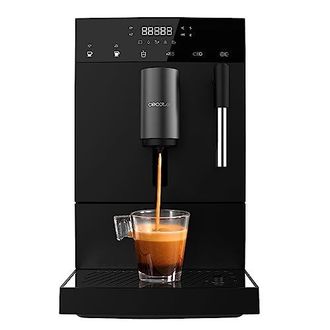 Cecotec Superautomatische Kompakt-Kaffeemaschine Cumbia Cremmaet Compact Steam, 1350 W, 19 Bar, Thermoblock, Plug&Play, personalisierter Kaffee, 5 Mahlstufen,