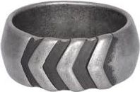 iXXXi Men Bague Mercedes Argent Antique | 22mm, Acier inoxydable, Aucune pierre précieuse