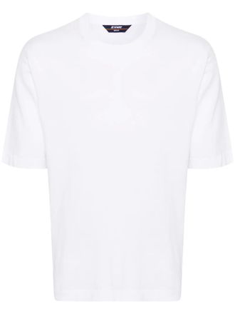 K-Way t-shirt en maille &agrave; col rond - Blanc