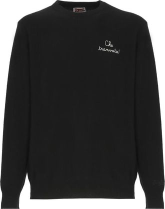 Saint Barth Homme, Pulls, Noir, Taille: L Heron Light Embry Sweater