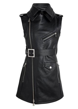 Jean Paul Gaultier Belted Leather Vest Size S