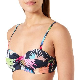 Firefly Damen Maggy Bikini, Navy Dark/Flower, 44 / B EU