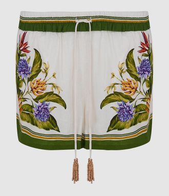 Farm Rio Short Tropical Scarf Sand