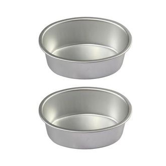 Generic YIBOZI Lot de 2 moules &agrave; cheesecakes en aluminium de forme ovale, anti-adh&eacute;sifs, faciles &agrave; utiliser