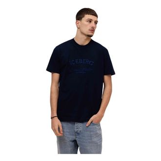 Iceberg 5D F040 Jersey T-Shirt - - Tops - Herren - Blau - XL