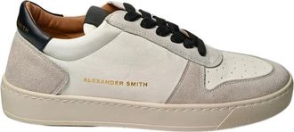 Alexander Smith Homme, Chaussures, Blanc, Taille: 41 EU Pelle Baskets