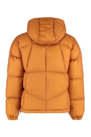 K-Way Mens Short Padded Down Jacket Orange Polyester &
