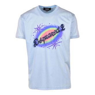 Dsquared2 Homme, Tops, Bleu, Taille: L T-Chemises