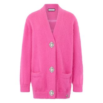 Philipp Plein Cardigan Hexagon Fluo - - Knitwear - Damen - Rosa - XS