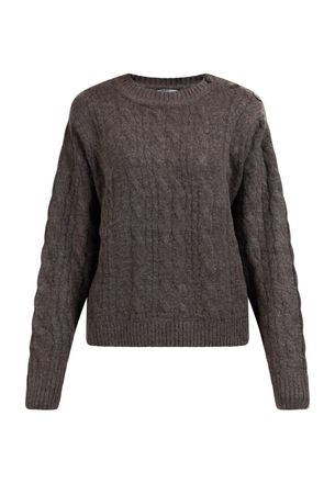 Dreimaster Dreimaster Strick Pullover Damen Dunkelbraun