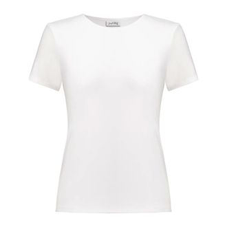 Joseph Ribkoff Silky Knit Fitted T-Shirt - - Tops - Damen - Wei&szlig; - L