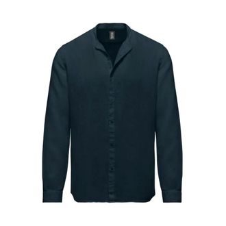Bomboogie Homme, Chemises, Bleu, Taille: L Chemise en m&eacute;lange coton et lin