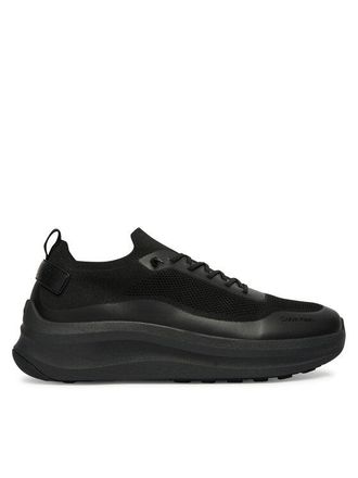 Calvin Klein Sneakers Chunky Runner Lace Up Sock Knit YM0YM01457 Schwarz