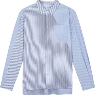 Arte Homme, Chemises, Bleu, Taille: XL Blocks Shirt