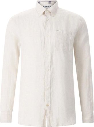 Barbour Homme, Chemises, Beige, Taille: M Chemise en lin sur mesure